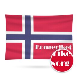 Norwegen Flagge mit Wunschtext | Fanartikel f&uuml;r EM & WM | Norwegen Fahne im Wunschformat | L&auml;nderflaggen & Nationalflaggen online bedrucken