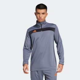 Trainingsjacke adidas Performance "TIRO 25 ESSENTIALS TRAININGSOBERTEIL", Herren, Gr. S, grau (team onix, super orange), Obermaterial: 100% Polyester, Jacken Trainingsjacke