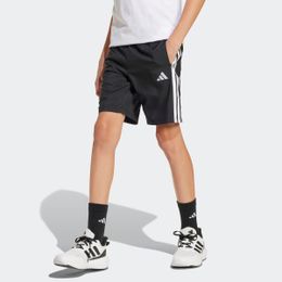 Shorts adidas Sportswear "ESSENTIALS CLIMACOOL KIDS", Damen, Gr. 128, N-Gr, schwarz-wei&szlig; (schwarz, wei&szlig;,), Obermaterial: 100% Polyester, Hosen Shorts