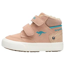 Sneaker Kangaroos "KAVU PRIMO V", M&auml;dchen, Gr. 30, rosa (transcendent pink, safari party), Synthetik, Textil, Schuhe Sneaker, Warmfutter