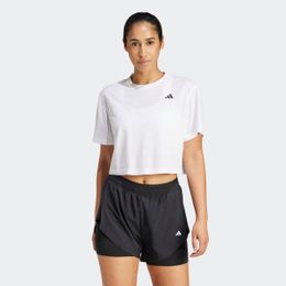 T-Shirt adidas Performance "TRAIN ESSENTIALS BOXY WORKOUT", Damen, Gr. XXL, wei&szlig;, Obermaterial: 70% Polyester, 30% Viskose, Rundhals, Shirts T-Shirt, lockere Passform, mit CLIMACOOL Technologie, schnell trocknend