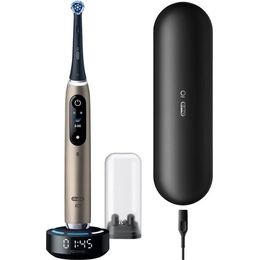 Braun Oral-B iO Series 10 , Elektrische Zahnb&uuml;rste gold/schwarz, Lunar Gold