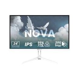 Arozzi Nova 24T1K200, Gaming-Monitor 61 cm (23.8 Zoll), wei&szlig;, FullHD, IPS, HDMI, DP, Adaptive-Sync, HDR, 200Hz Panel