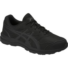 Walkingschuh asics "GEL-MISSION 3", Herren, Gr. 45, schwarz (schwarz, carbon, phantom), Synthetik, Schuhe Walkingschuh, mit GEL-Technologie im R&uuml;ckfu&szlig;bereich, EVA-Mittelsohle, Topseller