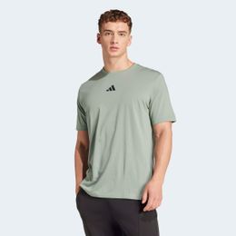 T-Shirt adidas Performance "CLIMACOOL ONE REP AT A TIME TRAINING GRAPHIC", Herren, Gr. M, silber (silber gr&uuml;n), Obermaterial: 65% Polyester, 35% Baumwolle, Shirts T-Shirt