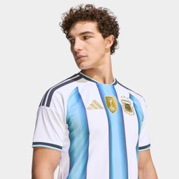 Fu&szlig;balltrikot adidas Performance "ARGENTINIEN 26 HEIMTRIKOT", Herren, Gr. XXL, wei&szlig;, icey blau, light blau, Obermaterial: 100% Polyester, Rundhals, Trikots Fu&szlig;balltrikot, WM Trikot 2026 Argentinien