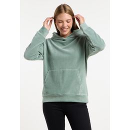Sweatshirt Ragwear "COLBIE CORDY", Damen, Gr. XXL, gr&uuml;n (dusty gr&uuml;n), Sweatware, Obermaterial: 76% Baumwolle, 20% Polyester, 4% Elasthan, unifarben, regular fit normal, Rundhals, B&uuml;ndchen, Sweatshirts Sweatshirt