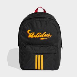 Rucksack adidas Performance "ADIDAS TIRO GRAPFIK II", schwarz, collegiate gold, Rucks&auml;cke, Damen, Obermaterial: 100% Polyester, Rucksack