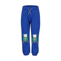 Sweathose Blue Seven, Jungen, Gr. 128, N-Gr, ocean, Sweatware, Obermaterial: 100% Baumwolle, bedruckt, unifarben, Basic lang, Hosen Sweathose