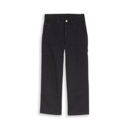 5-Pocket-Hose Tom Tailor, Jungen, Gr. 134, N-Gr, coal grau, Denim/Jeans, Obermaterial: 100% Baumwolle. Futter: 100% Baumwolle, unifarben, weit lang, Hosen 5-Pocket-Hose, im Five-Pocket Style