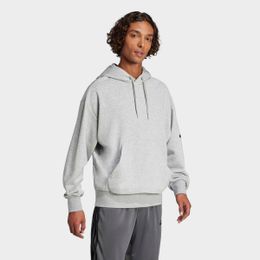 Kapuzensweatshirt adidas Sportswear "ESSENTIALS LOOSE-FIT 3-STREIFEN LOGO FRENCH TERRY HOODIE", Herren, Gr. XL, grau (medium grau heather, schwarz), Obermaterial: 55% Baumwolle, 36% Polyester, 9% Viskose, angesetztes B&uuml;ndchen, Sweatshirts Kapuzensweatshirt