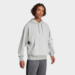 Kapuzensweatshirt adidas Sportswear "ESSENTIALS LOOSE-FIT 3-STREIFEN LOGO FRENCH TERRY HOODIE", Herren, Gr. XXL, grau (medium grau heather, schwarz), Obermaterial: 55% Baumwolle, 36% Polyester, 9% Viskose, angesetztes B&uuml;ndchen, Sweatshirts Kapuzensweatshirt