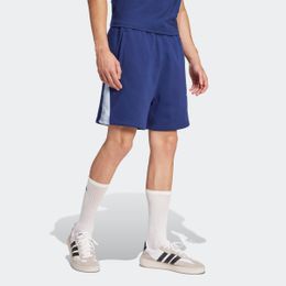 Shorts adidas Sportswear "SEASONAL ESSENTIALS COLORBLOCK", Herren, Gr. S, N-Gr, blau (dunkelblau, normal, gr.), Obermaterial: 55% Baumwolle, 36% Polyester, 9% Viskose, Hosen Shorts
