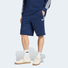 Shorts adidas originals "3-STREIFEN", Herren, Gr. XXL, N-Gr, night indigo, normal, gr., Obermaterial: 100% Baumwolle, Hosen Shorts, sportlicher Stil, f&uuml;r Stra&szlig;e und Zuhause, aus weichem French Terry