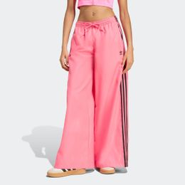 Sporthose adidas originals "ADICOLOR FIREBIRD OVERSIZED", Damen, Gr. M, N-Gr, lucid pink, schwarz, normal, gr., Obermaterial: 100% Polyester, Hosen Sporthose