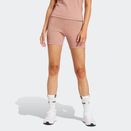 Shorts adidas Sportswear "ALL SZN RIB HIGH-WAIST KURZE LEGGINGS", Damen, Gr. XL, N-Gr, warm clay, warm clay, normal, gr., Obermaterial: 45% Baumwolle, 45% Viskose, 10% Elasthan, Hosen Shorts