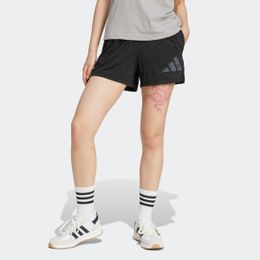 Shorts adidas Sportswear "ESSENTIALS WINNERS", Damen, Gr. XL, N-Gr, schwarz-wei&szlig; (schwarz, wei&szlig;, normal, gr.), Obermaterial: 50% Polyester, 25% Baumwolle, 25% Viskose, Hosen Shorts