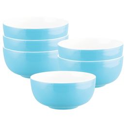 Schale Seltmann Weiden "M&uuml;slischalen Liberty Pure Colors &oslash; 15 cm 6er Set", blau (lagoon blau), L:15cm, Sch&uuml;sseln, Schale, Sp&uuml;lmaschinenfest, Mikrowellensicher, Ofenfest