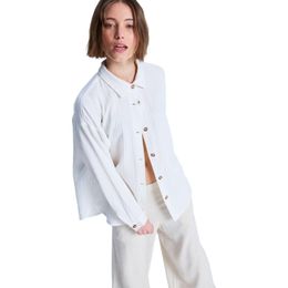 Langarmshirt Roxy "Morning Shine", Damen, Gr. L, coconut milk, Obermaterial: 100% Walkfrottier;, Shirts Langarmshirt