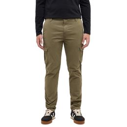 5-Pocket-Hose Mustang "Herren Style Daytona Cargo", Herren, Gr. 38, L&auml;nge 32, 6421 olivgr&uuml;n, Twill, 97% Baumwolle, 3% Elasthan, unifarben, slim fit, Hosen 5-Pocket-Hose