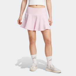 Sweatrock adidas Sportswear "SEASONAL ESSENTIALS 3-STREIFEN", Damen, Gr. M, pink (clear pink, wei&szlig;), Obermaterial: 68% Baumwolle, 32% Polyester, R&ouml;cke Sweatrock, schmaler Schnitt, aus Baumwolle und Polyester, sportlicher Stil