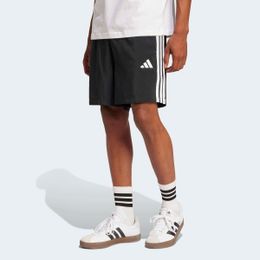 Shorts adidas Sportswear "ESSENTIALS 3-STREIFEN CHELSEA", Herren, Gr. S, N-Gr, schwarz-wei&szlig; (schwarz, wei&szlig;, normal, gr.), Obermaterial: 100% Polyester, Hosen Shorts, mit 3-Streifen an den Seiten, f&uuml;r Laufen und Sportmode