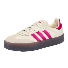 Sneaker adidas originals "SAMBAE", Damen, Gr. 38,5, cream wei&szlig;, shock pink, shock pink, Leder, Schuhe Sneaker