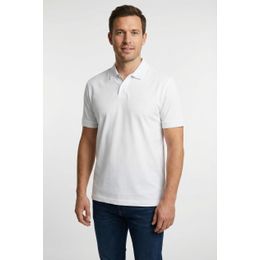 Poloshirt BOSS Orange "Pe Interlock", Herren, Gr. L, wei&szlig;100, Jersey, Obermaterial: 100% Baumwolle, regular fit, hoch geschlossener Ausschnitt, eingesetzt Strickb&uuml;ndchen, Shirts Poloshirt, aus Baumwoll-Piqu&eacute; mit Logo-Print Regular