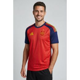 Fu&szlig;balltrikot adidas Performance "Spanien 26 Heimtrikot Replica", Herren, Gr. 3XL, vivrot, Obermaterial: 100% Polyester, Rundhals, Trikots Fu&szlig;balltrikot, WM Trikot Spanien 2026