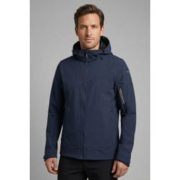 Softshelljacke Icepeak "BARMSTEDT", Herren, Gr. 54, dunkelblau, Obermaterial: 100% Polyester, Jacken Softshelljacke