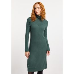 Strickkleid Ragwear "PEONA", Damen, Gr. XXL (44), N-Gr, pine gr&uuml;n, Feinstrick, Obermaterial: 75% Viskose, 22% Polyester, 3% Elasthan, unifarben, figurbetont knielang, Rundhals, Kleider Strickkleid, Label-Applikation am Saum f&uuml;r den unverkennbaren Ragwear-Look