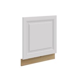 K&uuml;chen-Preisbombe Frontblende f&uuml;r integrierten Geschirrsp&uuml;ler 60 cm Stilo Wei&szlig; + Eiche Artisan