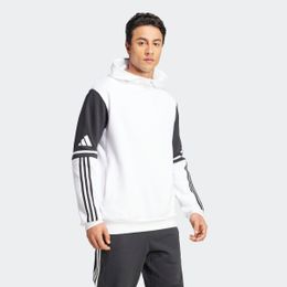 Kapuzensweatshirt adidas Performance "SQUADRA 25 SWEAT HOODIE", Herren, Gr. S, wei&szlig;, Obermaterial: 70% Baumwolle, 30% Polyester, angesetztes B&uuml;ndchen, Sweatshirts Kapuzensweatshirt