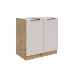 K&uuml;chen-Preisbombe K&uuml;chen Unterschrank 80 cm K&uuml;che SOLANO Kaschmir beige K&uuml;chenzeile K&uuml;chenblock
