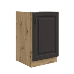 K&uuml;chen-Preisbombe Sp&uuml;lenschrank 50 cm Stilo Grau + Eiche Artisan K&uuml;chenzeile K&uuml;chenblock K&uuml;che