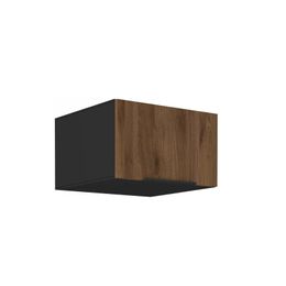 K&uuml;chen-Preisbombe Aufsatzschrank Hochschrank 60 cm K&uuml;che MONZA Okapi Nu&szlig;baum K&uuml;chenzeile