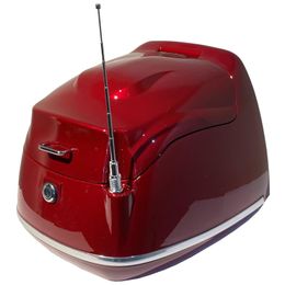 Alpha Motors Topcase Retro Roller-Zubeh&ouml;r weinrot