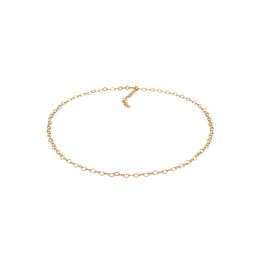 Kette ohne Anh&auml;nger Elli "Halskette Choker Herz Liebe Verbunden 925 Silber" Gr. 36, gold, Halsketten, Damen, ohne Stein, Silber 925 (Sterlingsilber), Kette ohne Anh&auml;nger