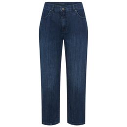 Straight-Jeans MAC, Damen, Gr. 44, N-Gr, authentic dunkelblau used, Denim/Jeans, Obermaterial: 86% Baumwolle, 10% Polyester, 4% Elasthan, unifarben, straight fit lang, Jeans Straight-Jeans, mit Taschen
