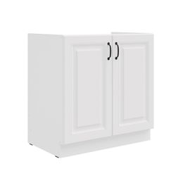 K&uuml;chen-Preisbombe Sp&uuml;lenschrank 80 cm Stilo Weiss K&uuml;chenzeile K&uuml;chenblock K&uuml;che Einbauk&uuml;che
