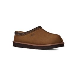 UGG Australia Hausschuh UGG "Unisex TASMAN II", Damen, Gr. 7 (40), chestnut, Nubukleder, Textil, ethno, Basic, Schuhe Hausschuh, Mule, Sabot, Schlupfschuh mit Textil-Einfass