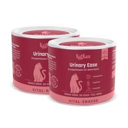KatKare Vital Snacks Urinary Ease - Knusperkissen f&uuml;r das Harnwegssystem Deiner Katze mit blasensch&uuml;tzenden Wirkstoffen, Superfoods, Postbiotika und Omega-3 2x150 g
