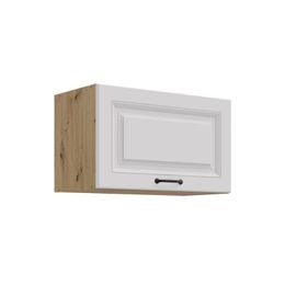 K&uuml;chen-Preisbombe H&auml;ngeschrank 60 cm Stilo Weiss + Eiche Artisan K&uuml;chenzeile K&uuml;chenblock K&uuml;che