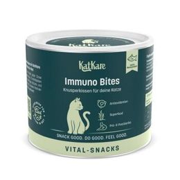 KatKare Vital Snacks Immuno Bites - Knusperkissen f&uuml;r das Immunsystem Deiner Katze mit Superfoods, wertvollen Aminos&auml;uren, Antioxidantien und Omega-3 150 g