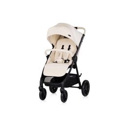 Chipolino Kinderwagen Ultera Buggy klappbar Korb Federung Hinterradbremse Gurt creme