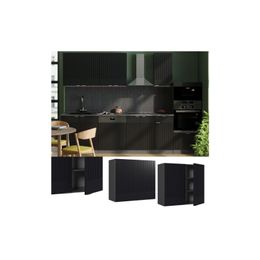 VICCO H&auml;ngeschrank Fame-Line Anthrazit Schwarz gestreift 80 cm