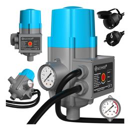 Kesser&reg; Pumpensteuerung mit Baranzeige mit Kabel 10 bar Druckw&auml;chter elektrisch Druckschalter &uuml;berwacht den Wasserdruck - automatisches Ein- und Ausschalten