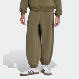 Sporthose adidas Sportswear "SOFT LUX", Herren, Gr. L, N-Gr, gr&uuml;n (olive strata, normal, gr.), Obermaterial: 51% Polyester, 25% Modal, 15% Baumwolle, 9% Elasthan, Hosen Sporthose