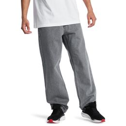 Relax-fit-Jeans DC Shoes "Relaxed", Herren, Gr. 38(XXL) / L&auml;nge 34(L), L&auml;nge 34, medium grau, Obermaterial: 75% Walkfrottier, 25% Walkfrottier;, Jeans Relax-fit-Jeans