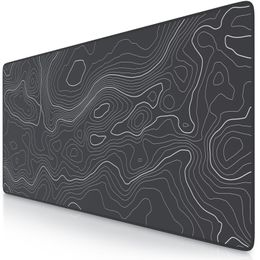 Titanwolf Gaming Mauspad XXL Speed Gaming Mousepad 900x400 mm, Deskpad, rutschfest & abwaschbare R&uuml;ckseite, f&uuml;r Speed & Pr&auml;zision, Topography
